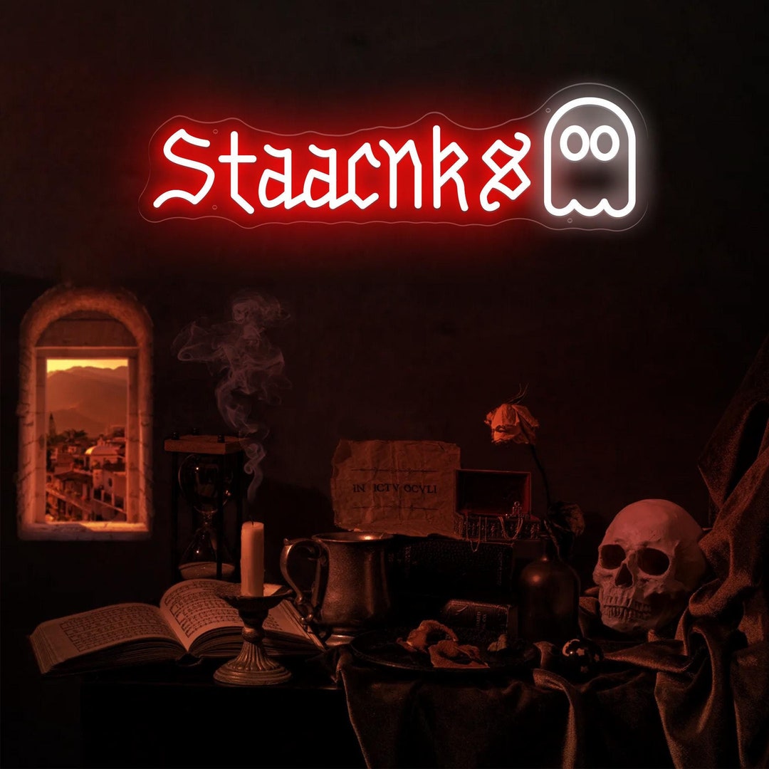 Custom Gothic Name Neon Sign | Old English Name Neon Sign | Gothic Name ...