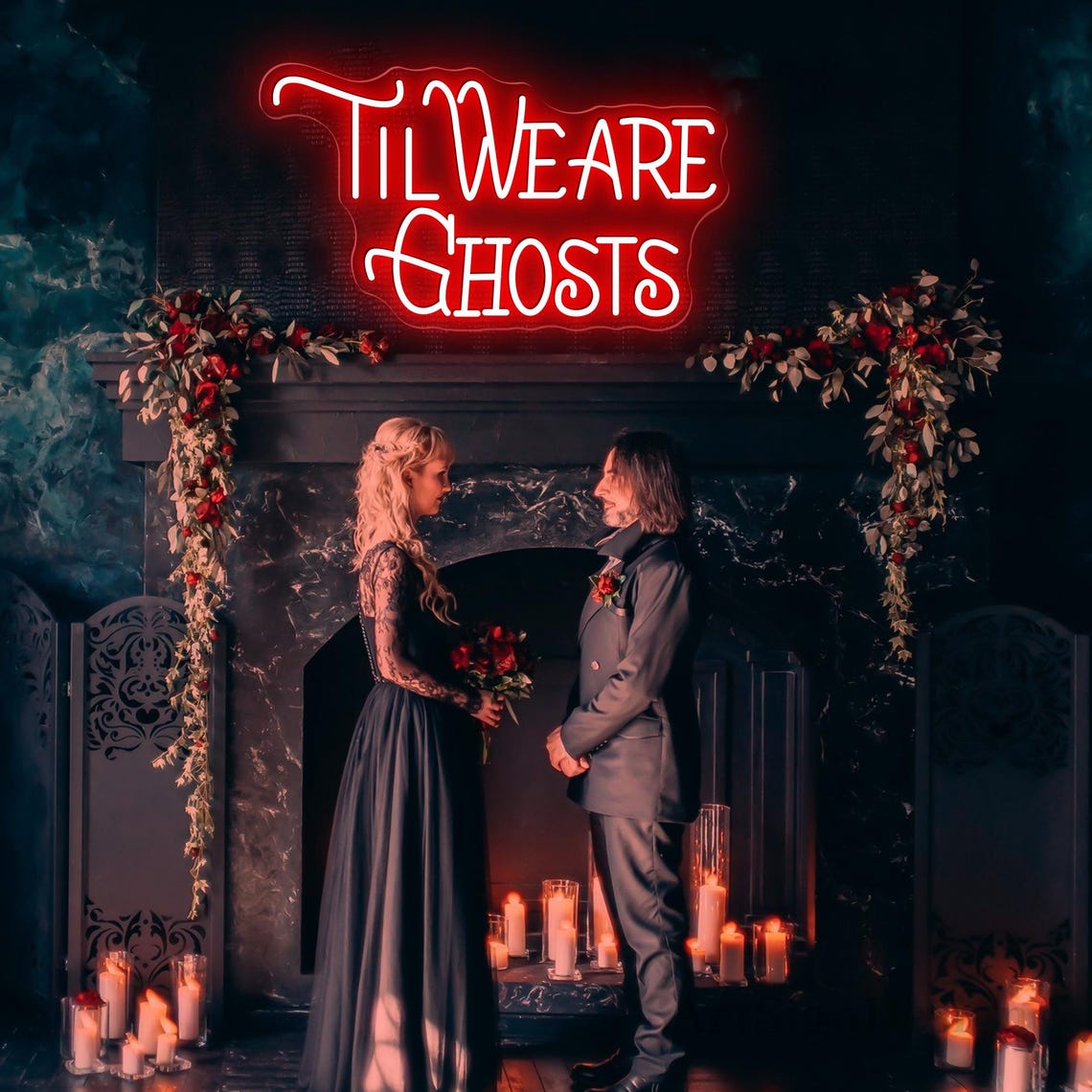 Til We Are Ghosts Neon Sign | Goth Lover Gift| Gothic Home Decor|goth ...