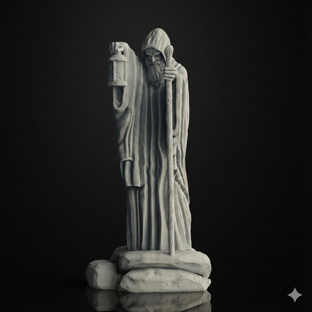 Led Zeppelin IV the Hermit Statuette | the Hermit Rock Classic Tarot ...