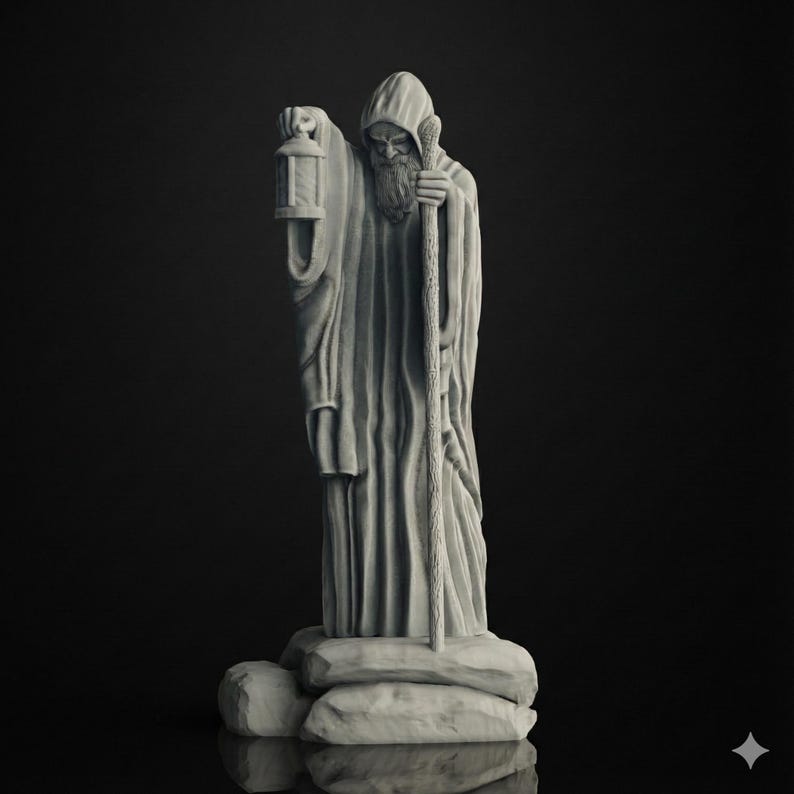 Led Zeppelin IV the Hermit Statuette | the Hermit Rock Classic Tarot ...