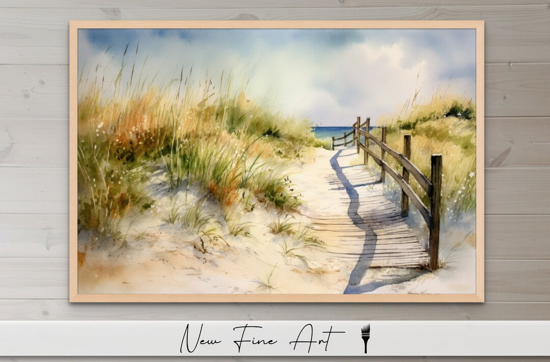 Sea Grass Print, Sea Oats, Coastal Farmhouse, Beach Wall Art ...