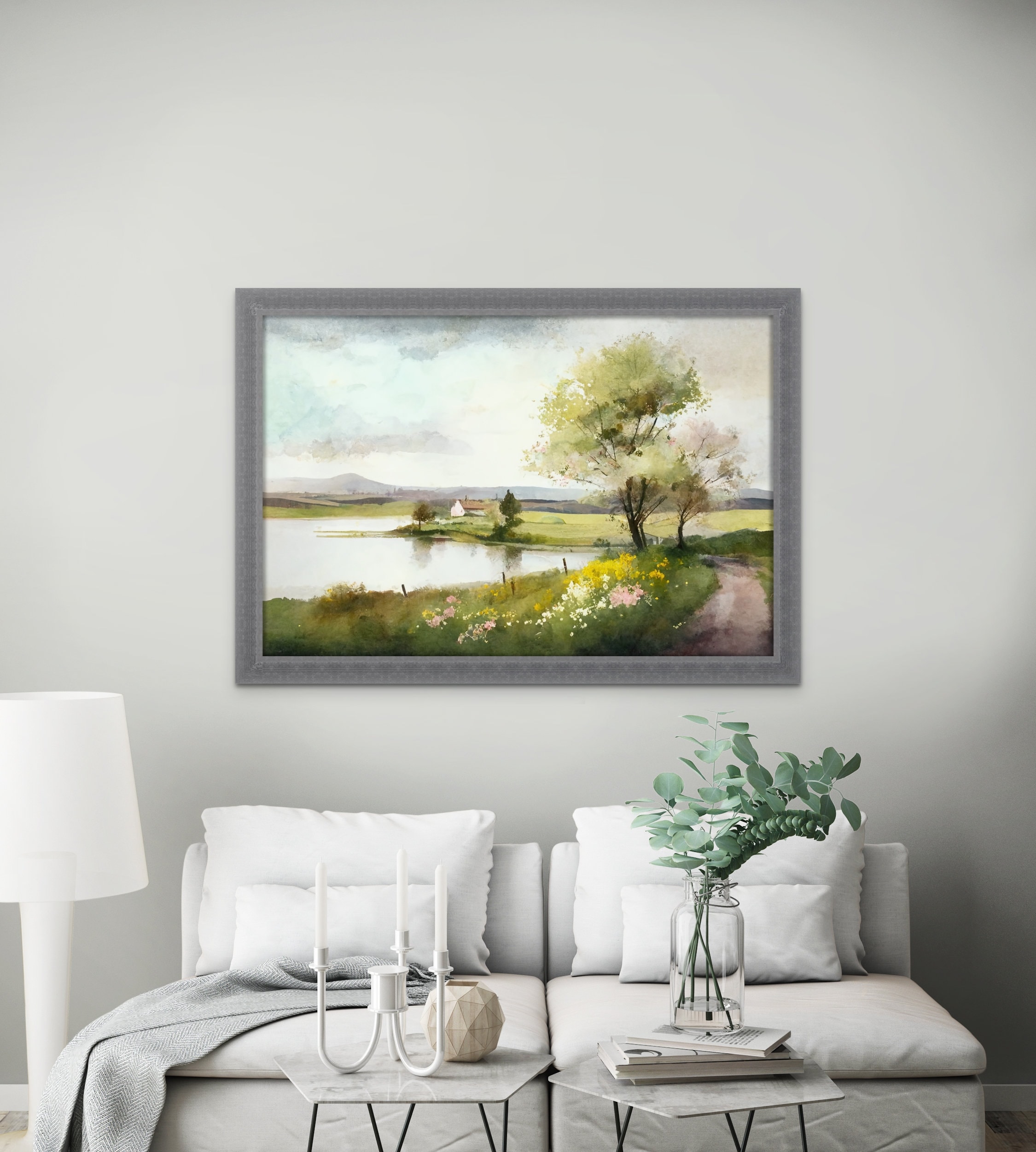 Modern Farmhouse Barn Wall Art Country Landscape Rustic - Etsy