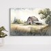 Watercolor Barn Wall Art, Farmhouse, Landscape, Countryside, Neutral ...