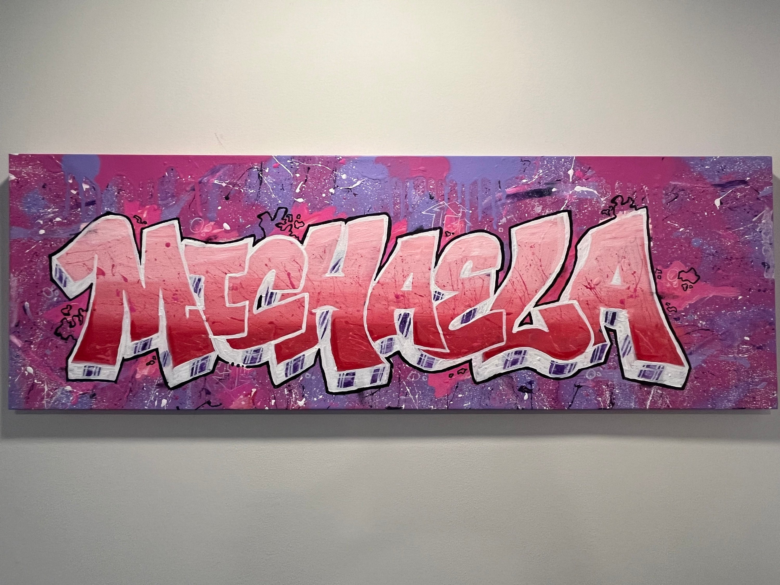 Custom Graffiti Wall Art - Personalized - Etsy
