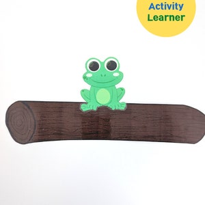 Frog & Log Positional Words Prepositions Activity PDF File - Etsy