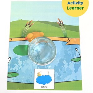 Duck & Pond Positional Words Activity PDF File - Etsy