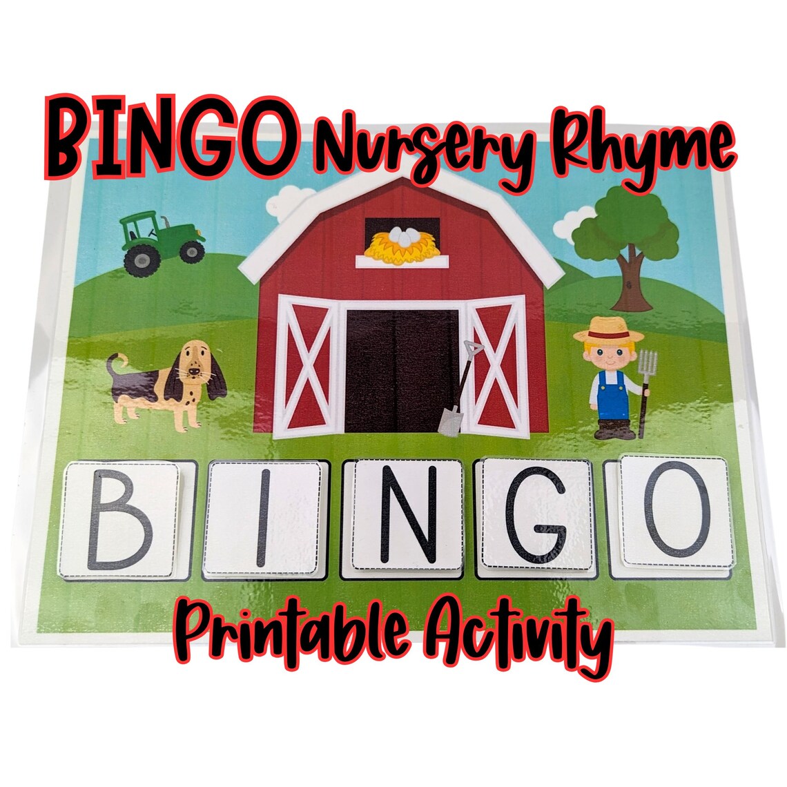 Bingo Nursery Rhyme Printable Activity - Etsy