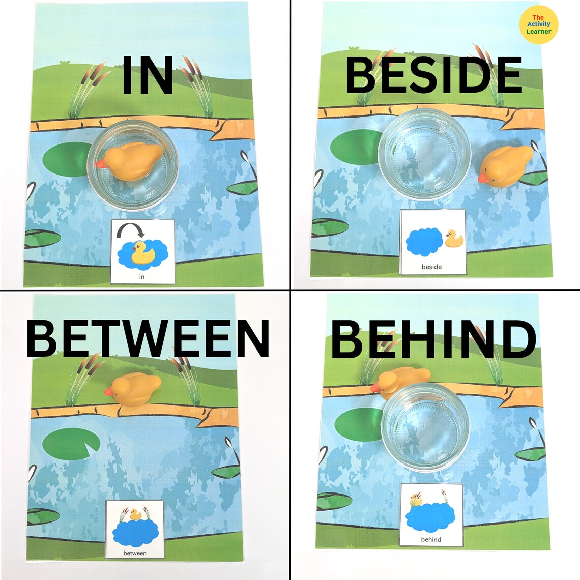 Duck & Pond Positional Words Activity PDF File - Etsy