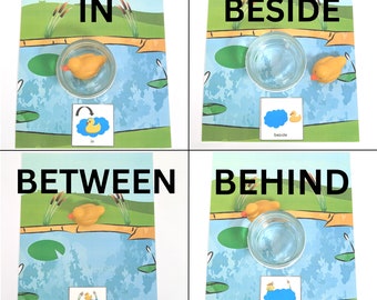 Frog & Log Positional Words Prepositions Activity PDF File - Etsy UK