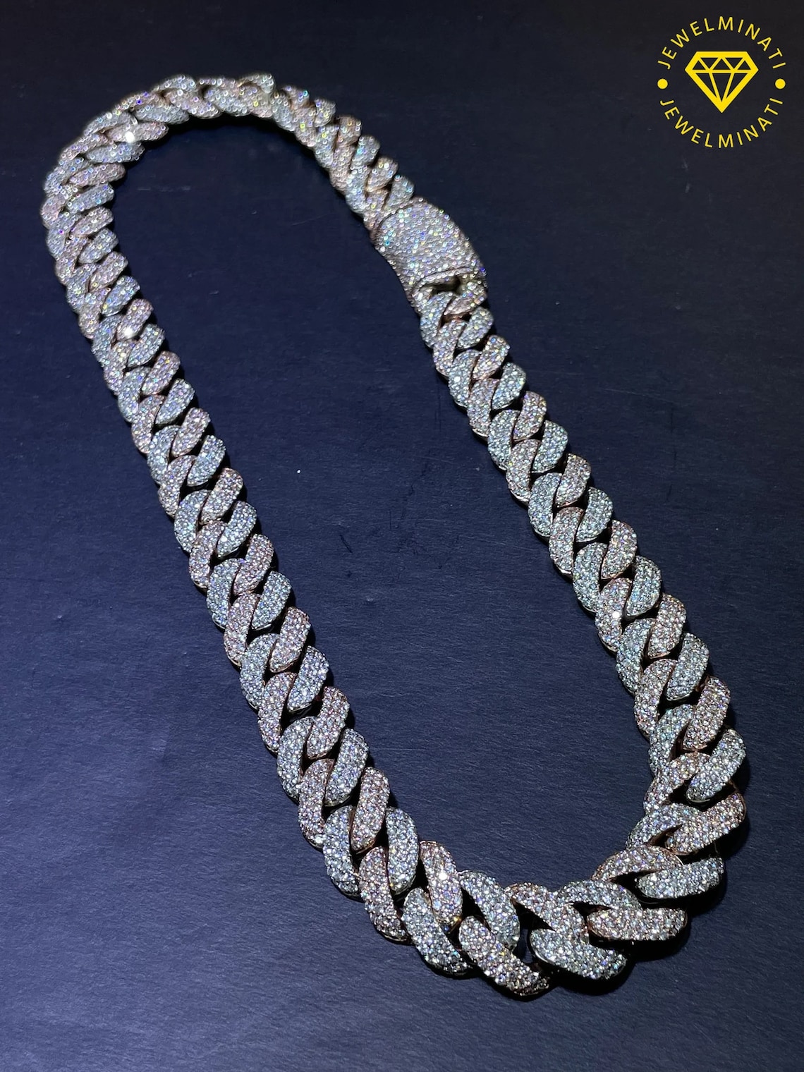 Heavy Solid 925 Sterling Silver Men's VVS1 Moissanite Diamonds Studded ...