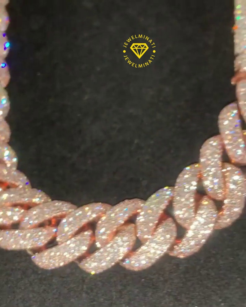 Heavy Solid 925 Sterling Silver Men's VVS1 Moissanite Diamonds Studded ...