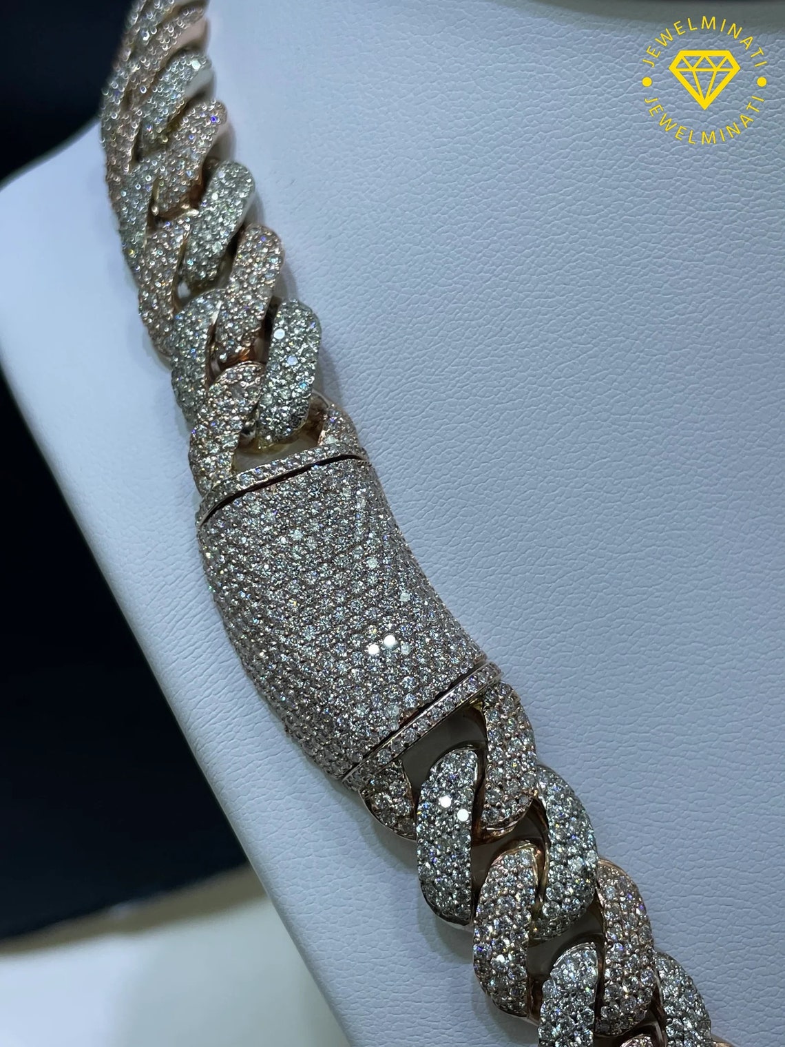 Heavy Solid 925 Sterling Silver Men's VVS1 Moissanite Diamonds Studded ...