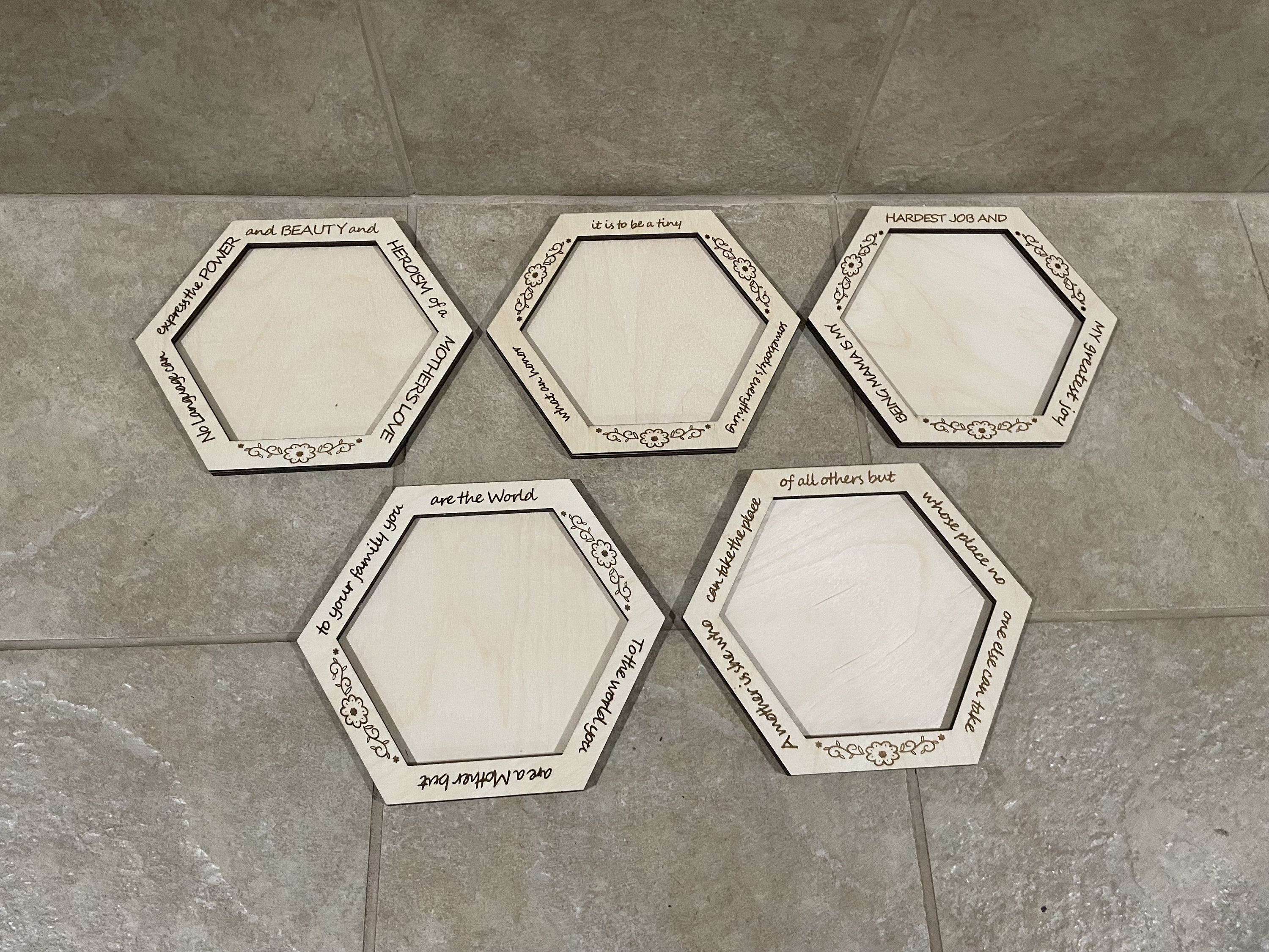 Hot Plate Trivet Octagon Laser Etch Laser Cut All 5 - Etsy