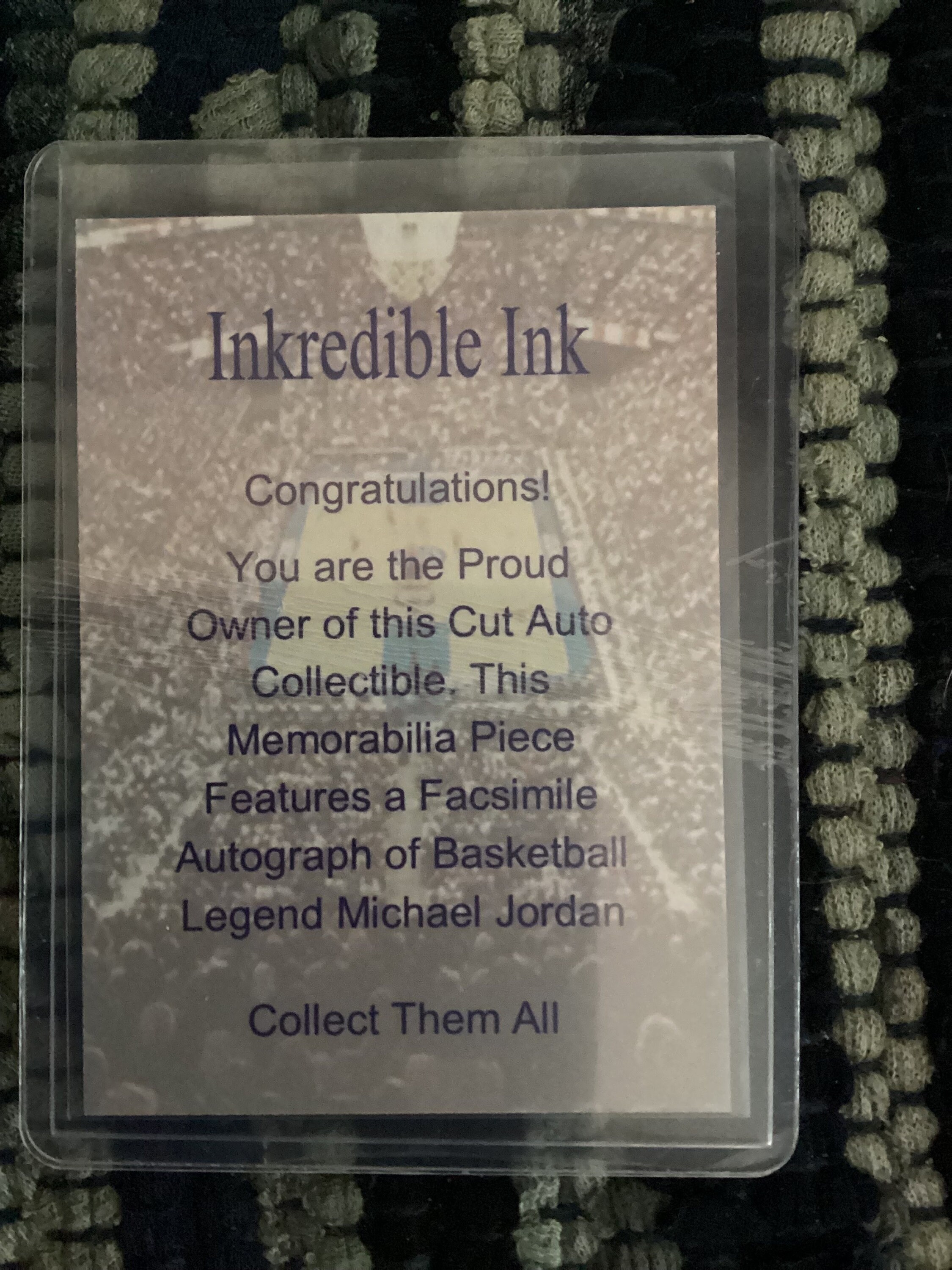 Michael Jordan Inkredible Ink Facsimile Auto Edition Green - Etsy