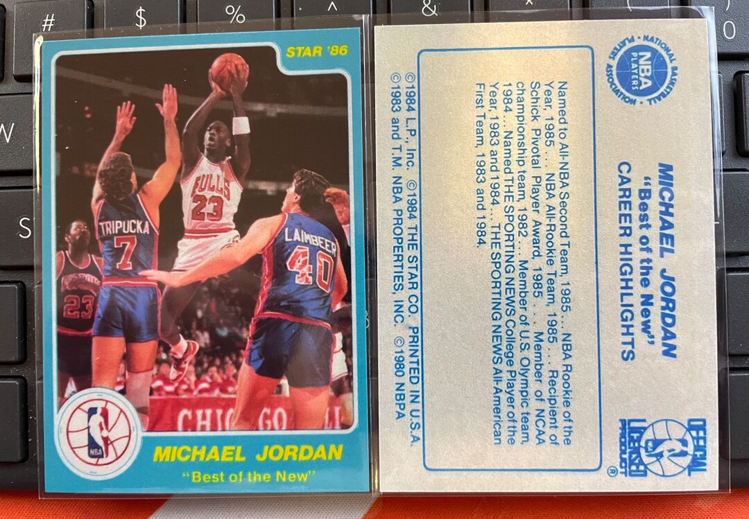 MICHAEL JORDAN BULLS 1986 Star Reprint best of the New - Etsy