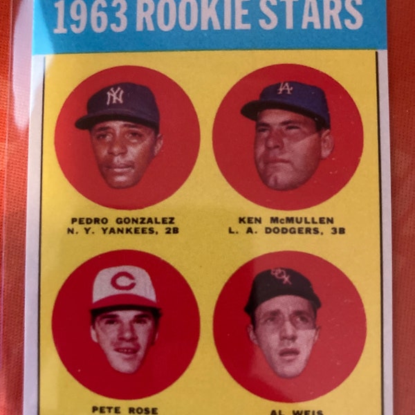 Pete Rose Rookie Cards - Etsy