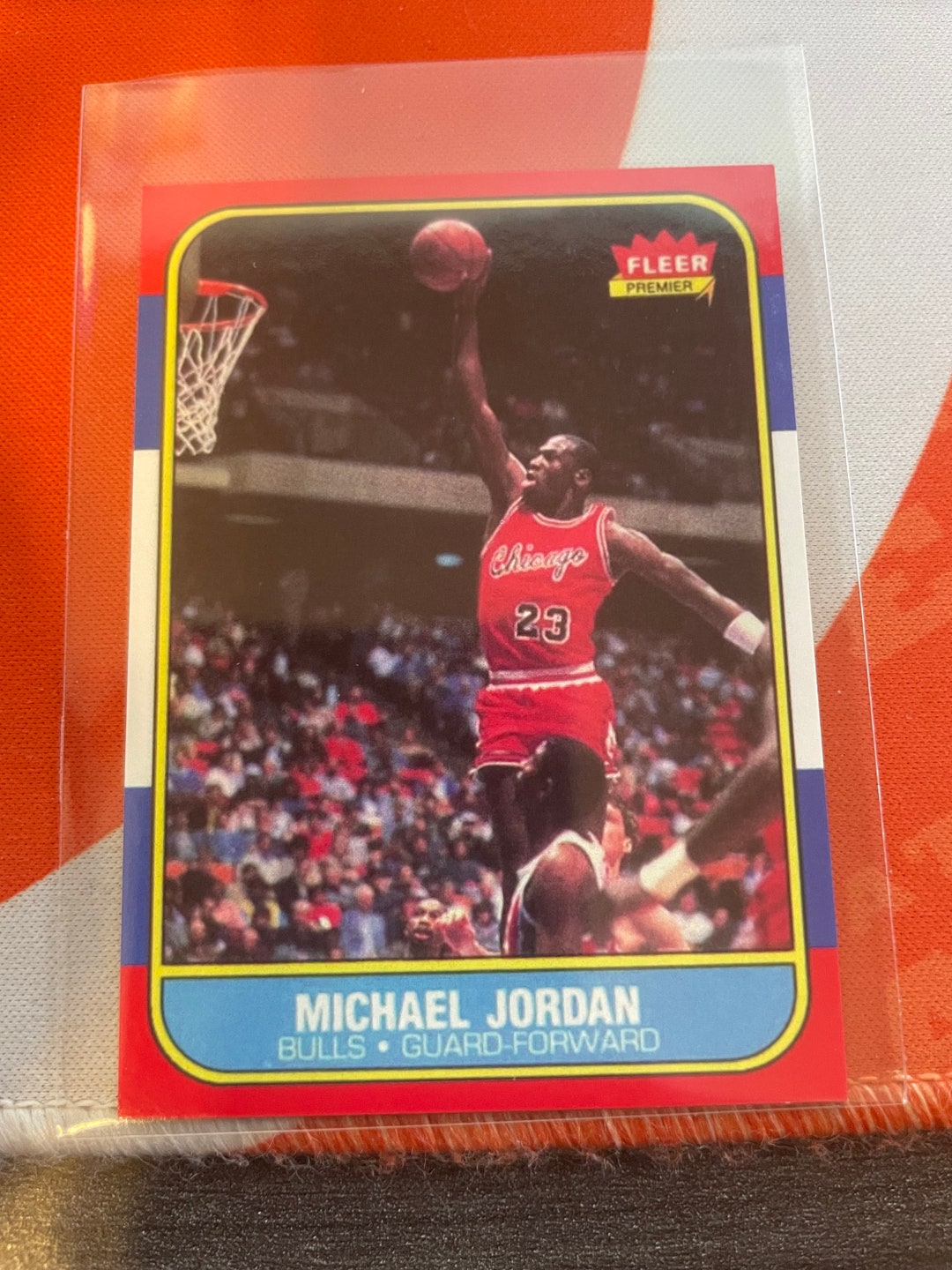 Michael Jordan Fleer RC 57 Mini 2 1/2x 3 EXACT REPRINT . Very Nice Gem ...