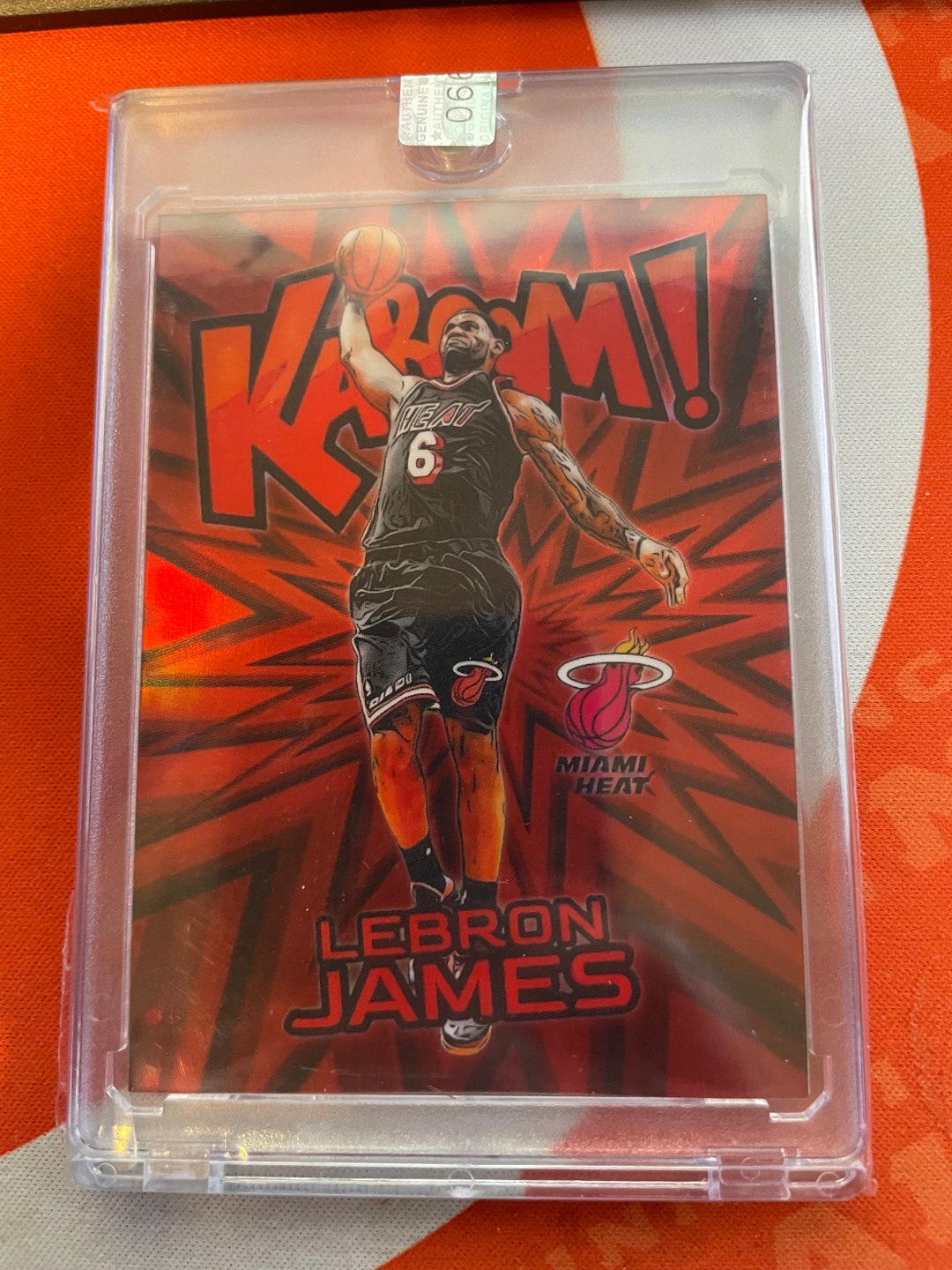 Lebron James Red Kaboom Custom Card Sealed & Ecased - Etsy