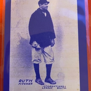 Babe Ruth 1914 Baltimore News BLUE ROOKIE CARD Exact Reprint - Etsy