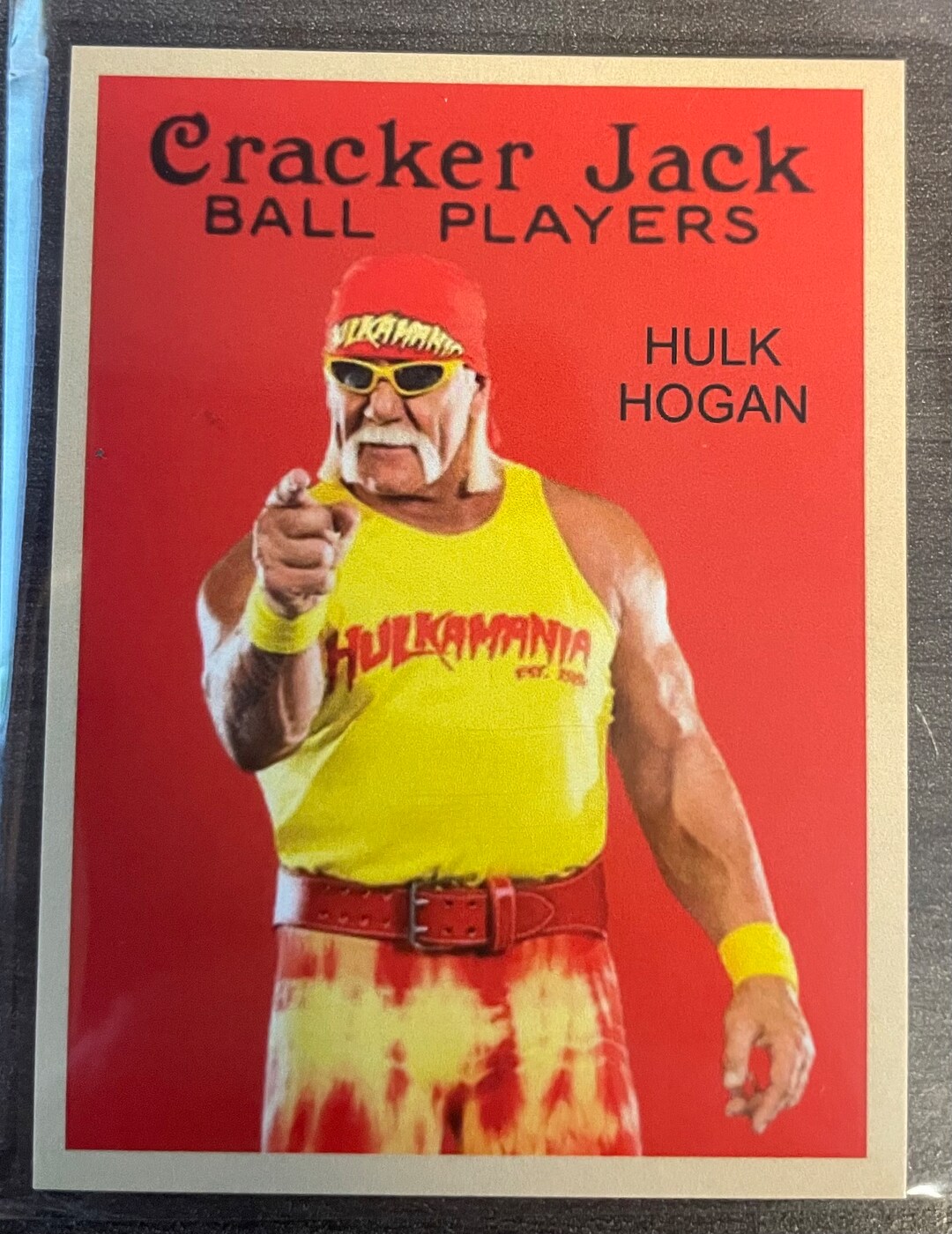 Hulk Hogan Cracker Jack 2 1/4 X 3 Ball Players Card62 Hot New Release ...