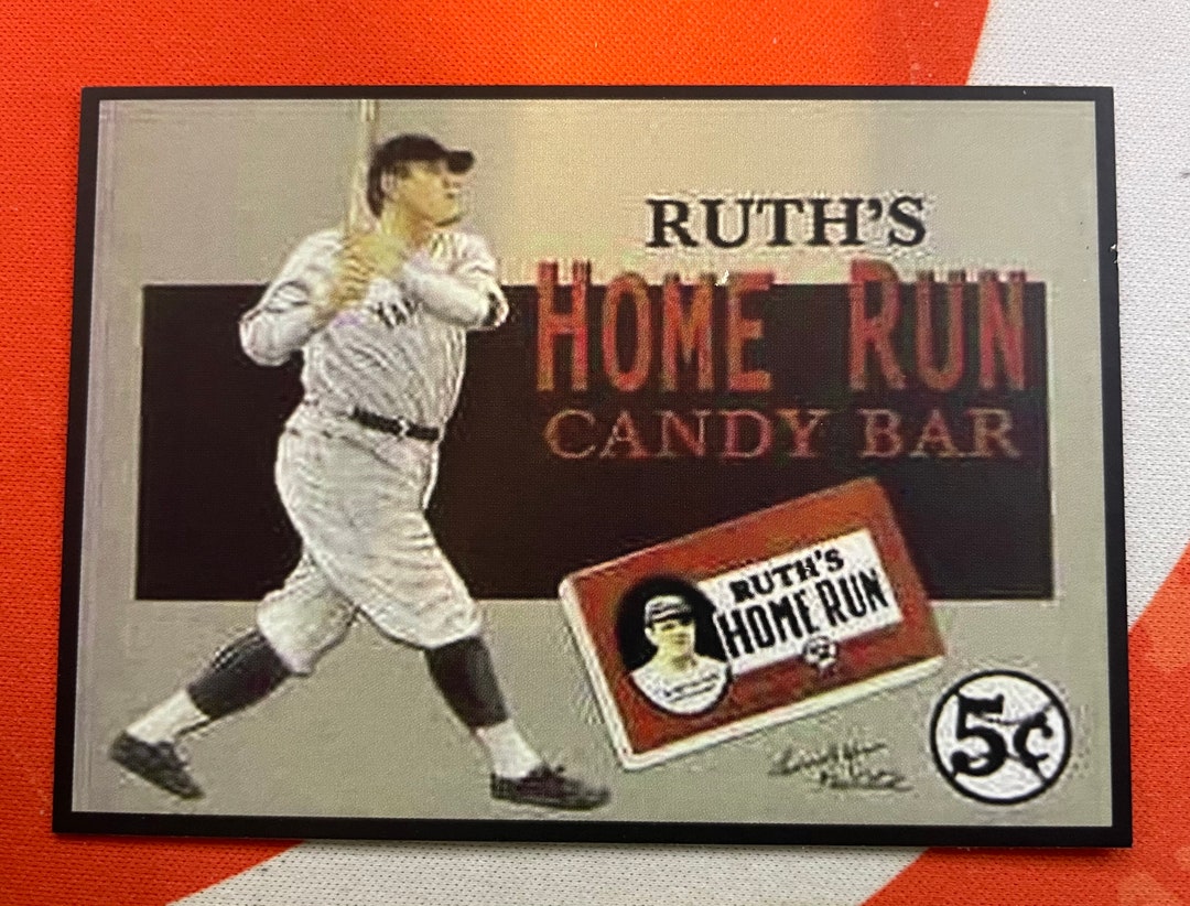Babe Ruth Home Run Candy Card as Pictured - Etsy