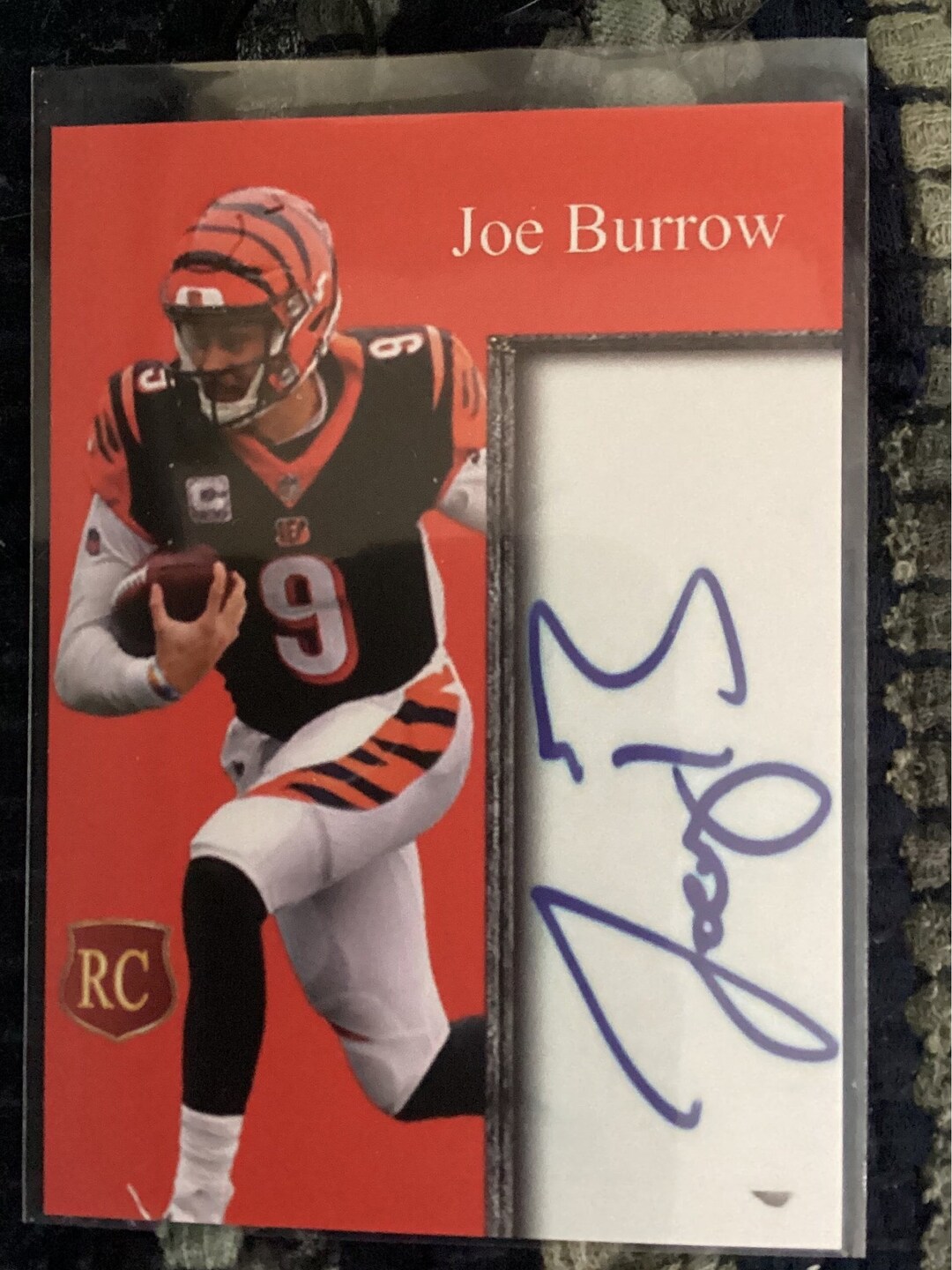 Joe Burrow Inkredible Ink Facsimile Auto Rookie - Etsy