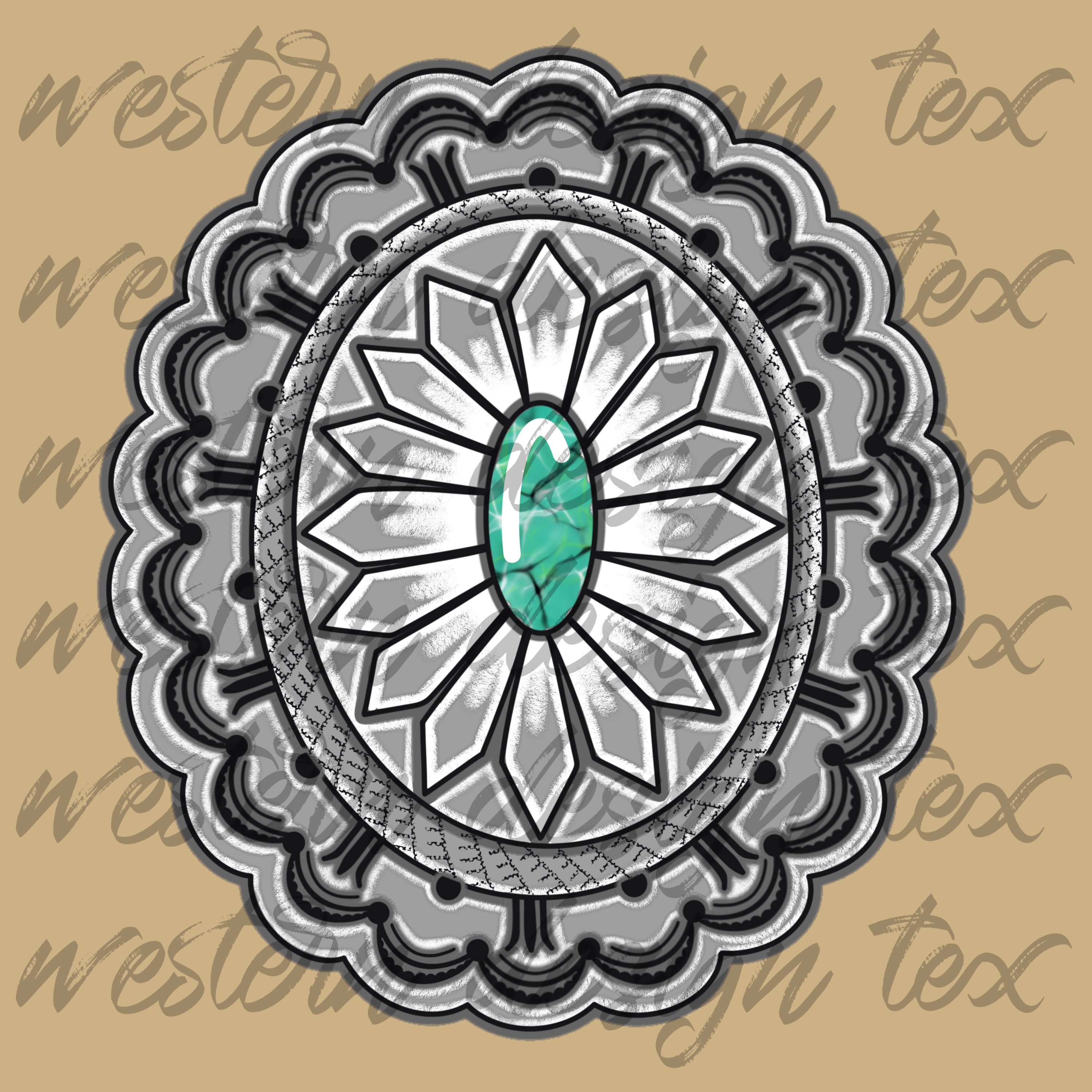 PNG Download, Turquoise Concho, Custom PNG, Western Jewelry, Ring ...