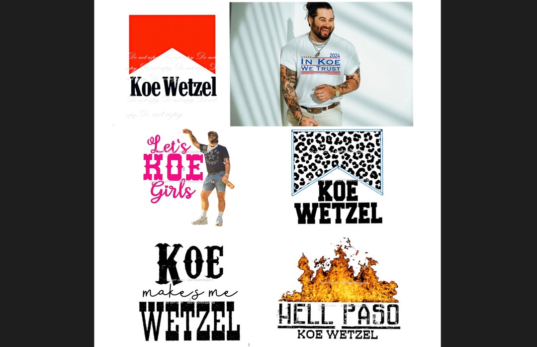 Koe Wetzel PNG Designs, Koe Png Files, Country Music PNG Bundle, Koe ...