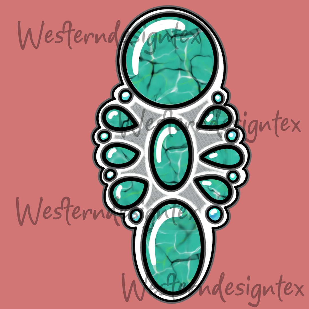 PNG Download, Turquoise Concho, Custom PNG, Western Jewelry, Ring ...