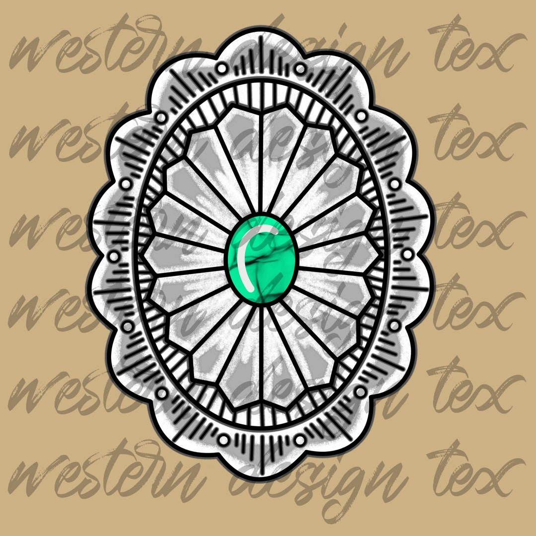 PNG Download, Turquoise Concho, Custom PNG, Western Jewelry, Ring ...