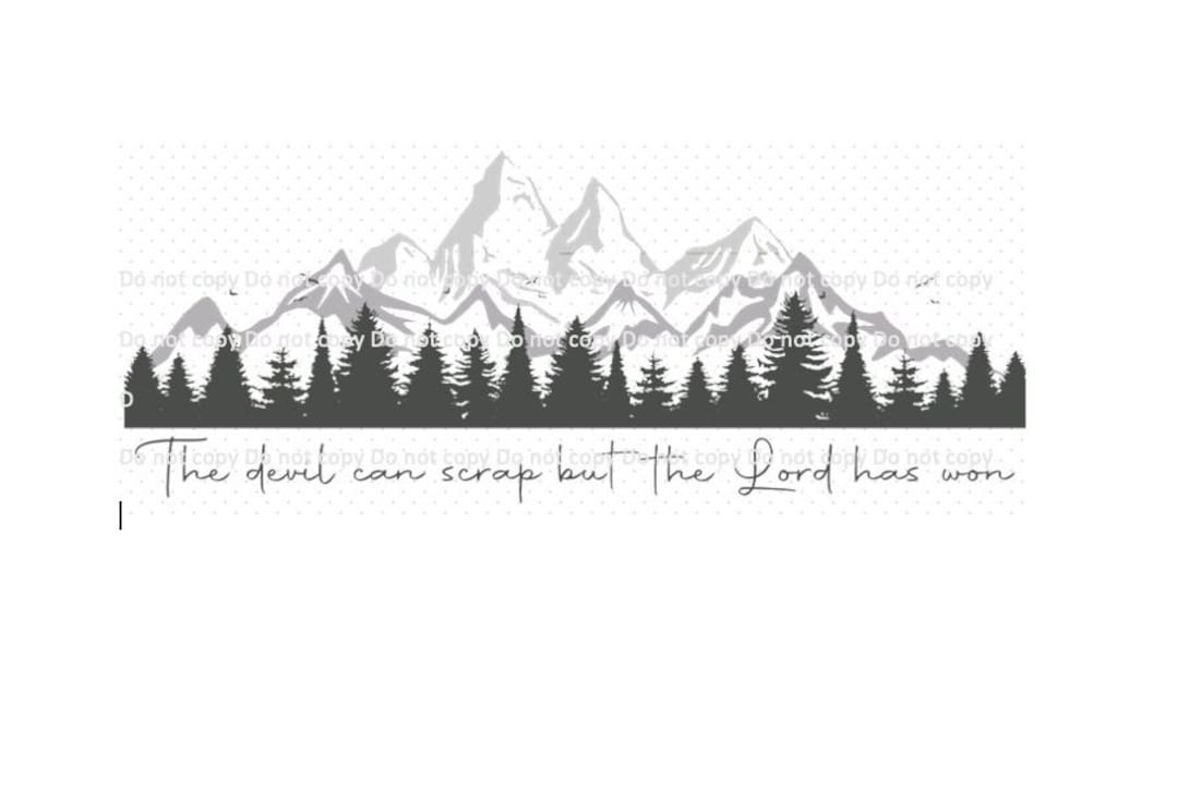 PNG, Devil Can Scrap, Lord Has Won, Country Western Design Digital ...