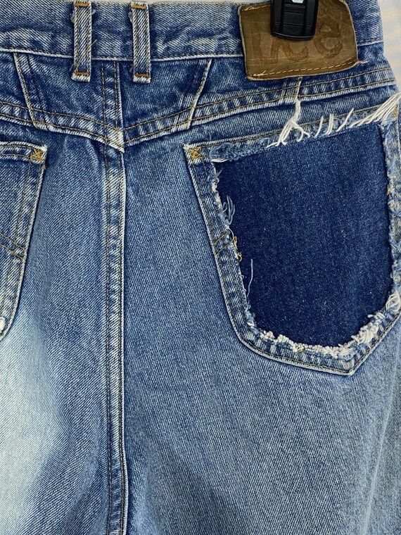 Vintage 70s Lee Ripped Jeans / Vintage Acid Wash Ripp… - Gem