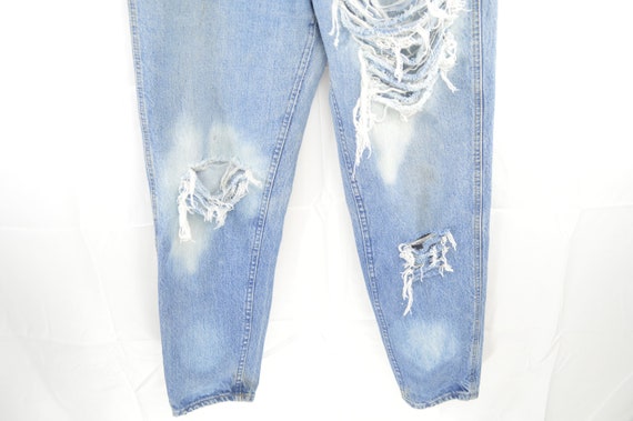 Vintage 70s Lee Ripped Jeans / Vintage Acid Wash Ripp… - Gem
