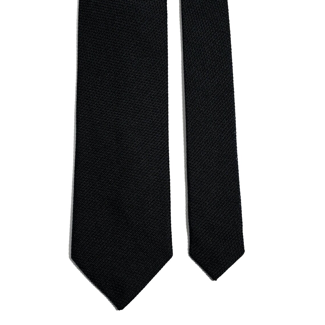 Black Silk Grenadine Tie (garza Fina) Handmade in Italy - Etsy