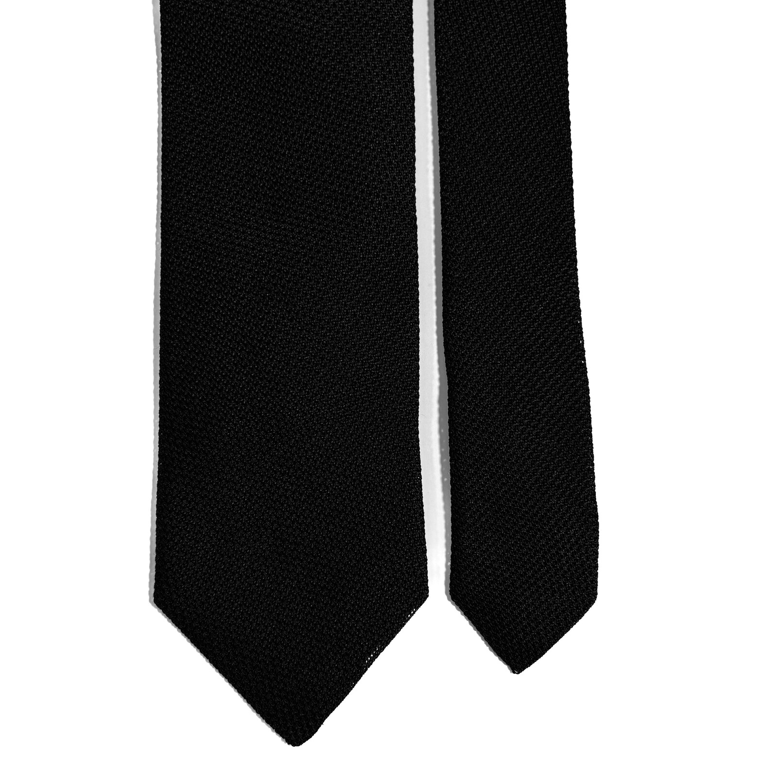 Black Silk Grenadine Tie (garza Fina) Handmade in Italy - Etsy