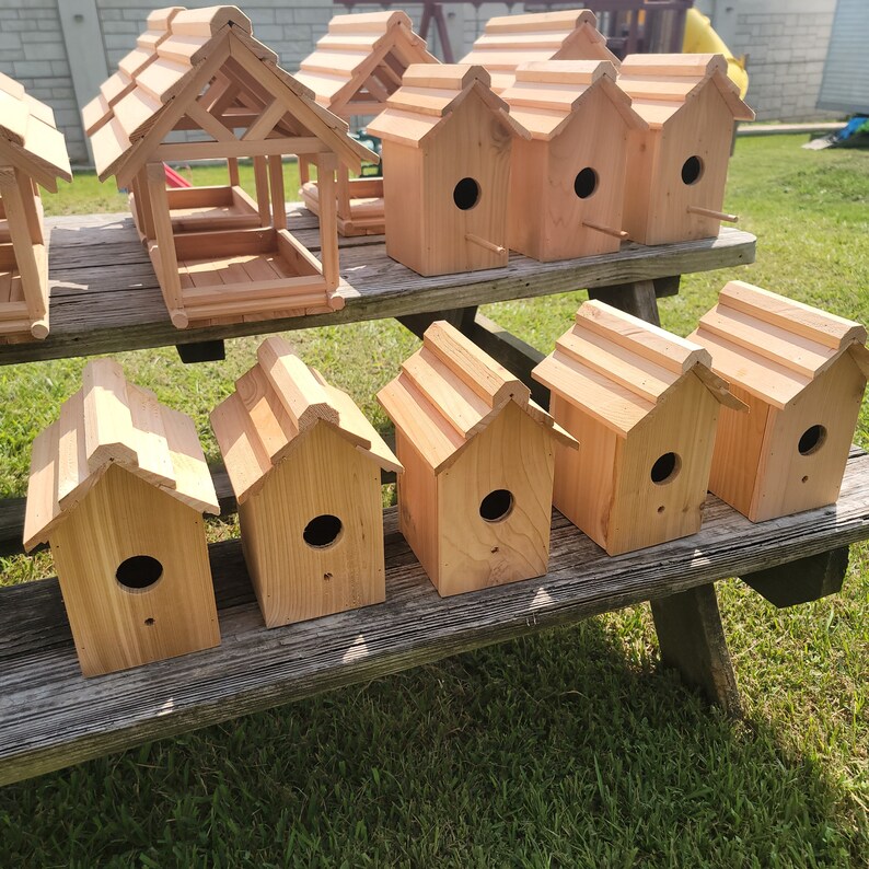 Mini Bird Houses DIY Cedar - Etsy