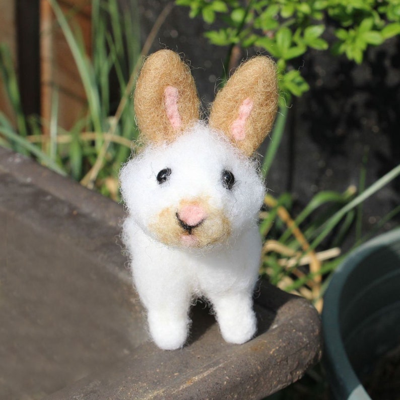 Wool Felt Poking Rabbit Jewelry Accessories Furniture Desktop Ornaments ...