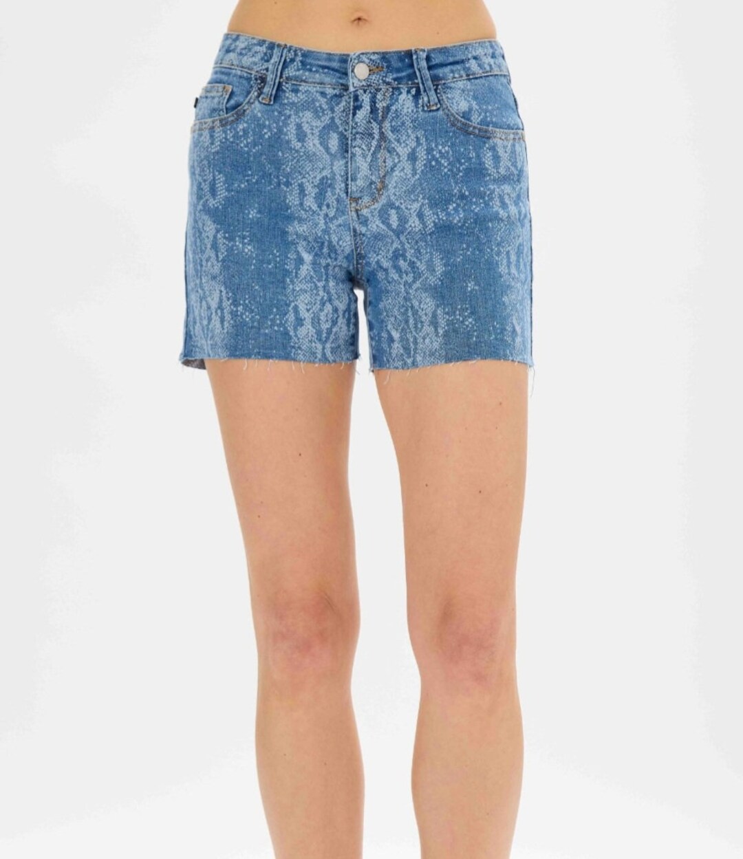 Judy Blue Snake Print Dundee Shorts - Etsy