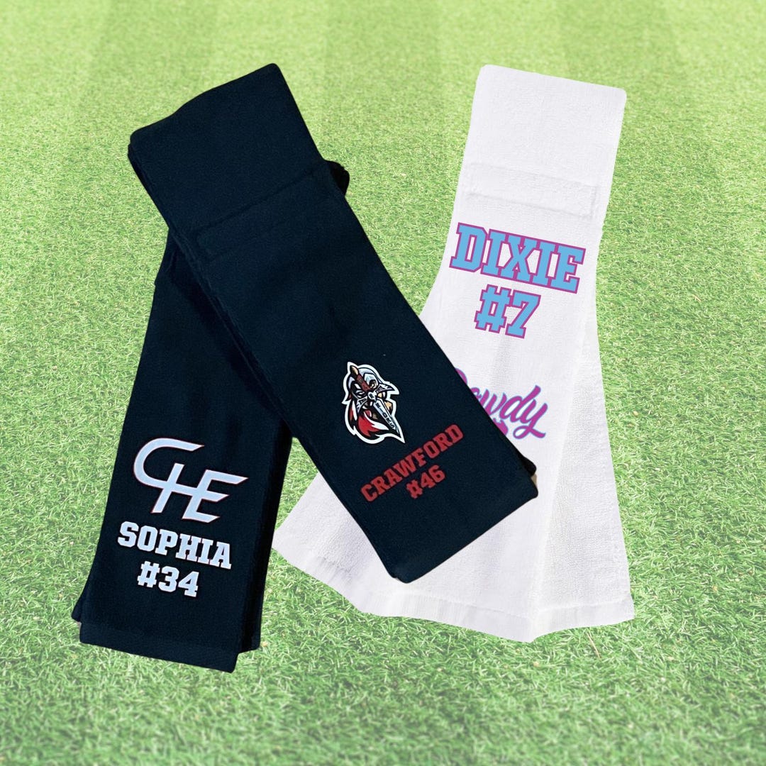 Custom Sports Towel Personalized for Athlete Towel for QB Football ...