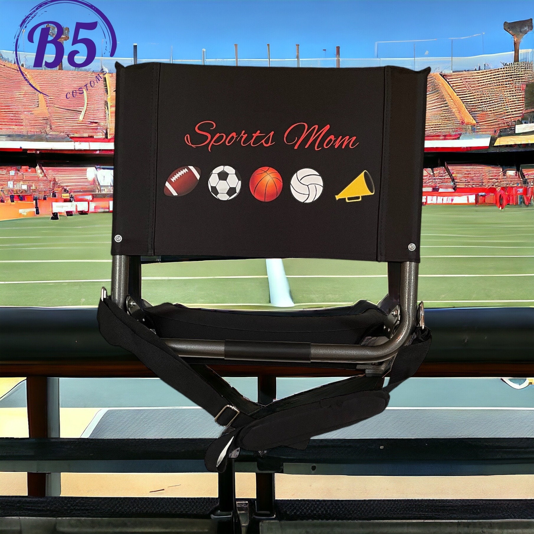 Custom Stadium Chair With Any Sport, Club or Provided Logo. Make Those ...