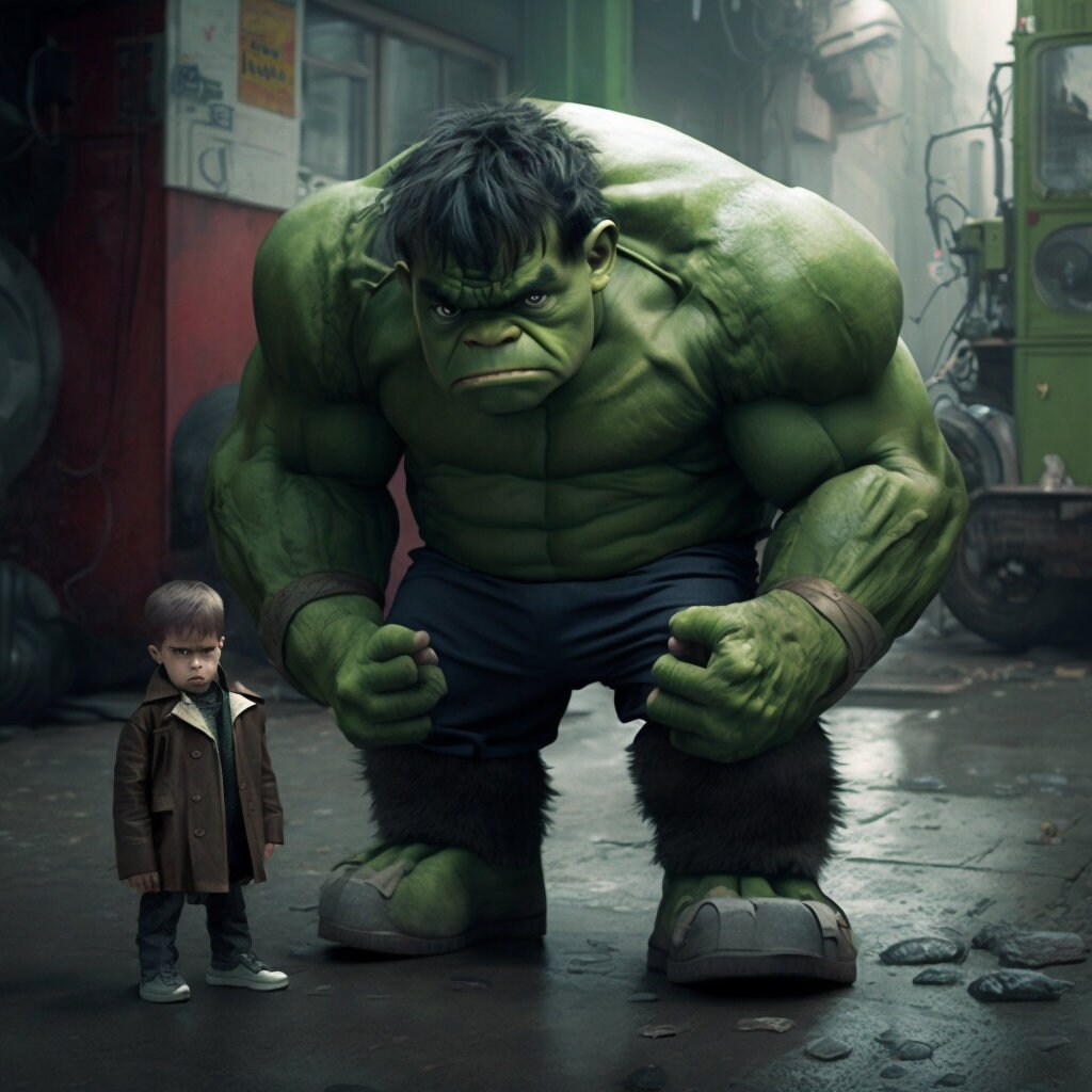 POSTER HULK KID - Etsy