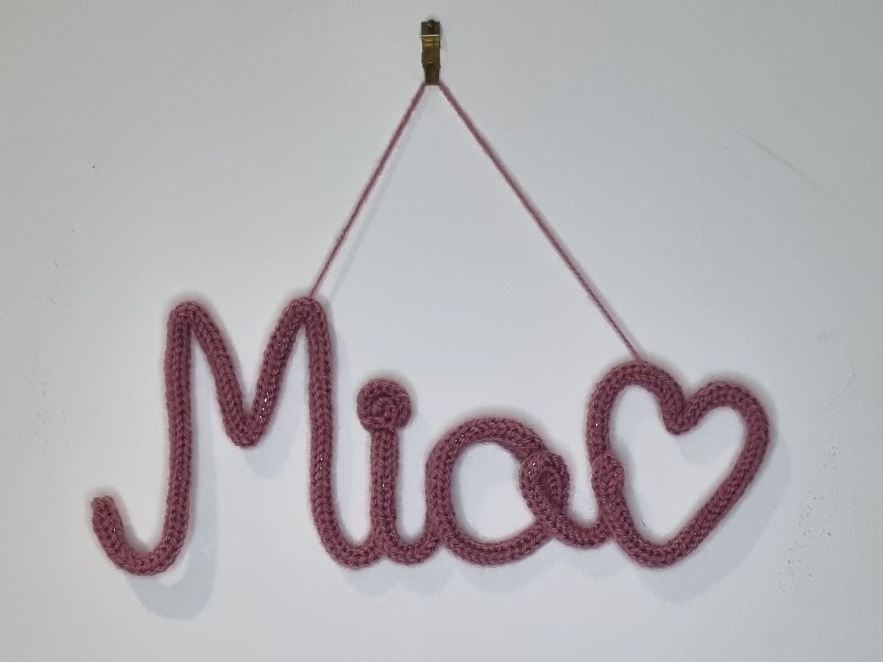 Personalised Crocheted Wire Words or Names - Etsy