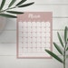 Monthly Calendar | Yearly Calendar | Printable Digital File | Blank ...
