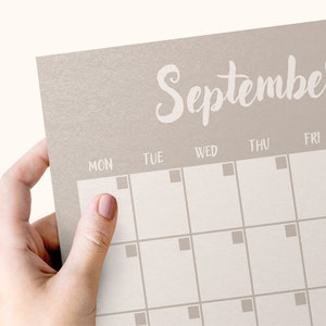 Monthly Calendar | Yearly Calendar | Printable Digital File | Blank ...