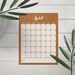 Monthly Calendar | Yearly Calendar | Printable Digital File | Blank ...