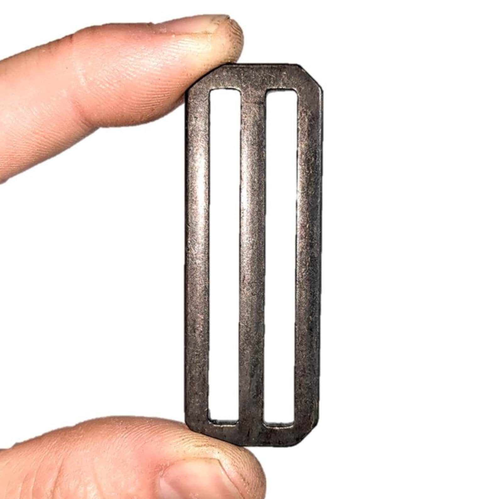 2" Steel Slider Tri Glide Webbing Strap Adjustable Buckle - Metal, 50mm ...