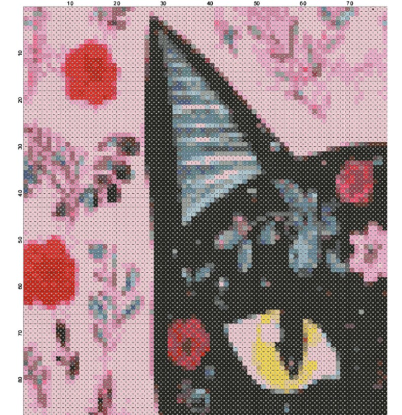 Cat, Cross Stitch Pattern, Counted Cross Stitch, Cross Stitch, Hand ...