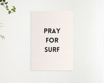 Pray for Surf "the Katy" Art Print Set - Digital Printable - Etsy