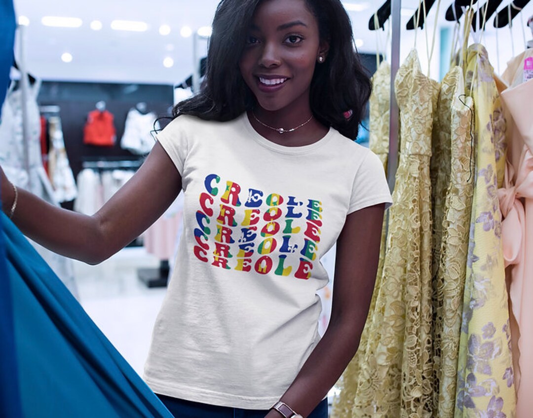 Creole Wave Text Classic Tee - Etsy