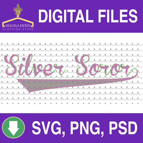 Silver Soror Svg - Etsy